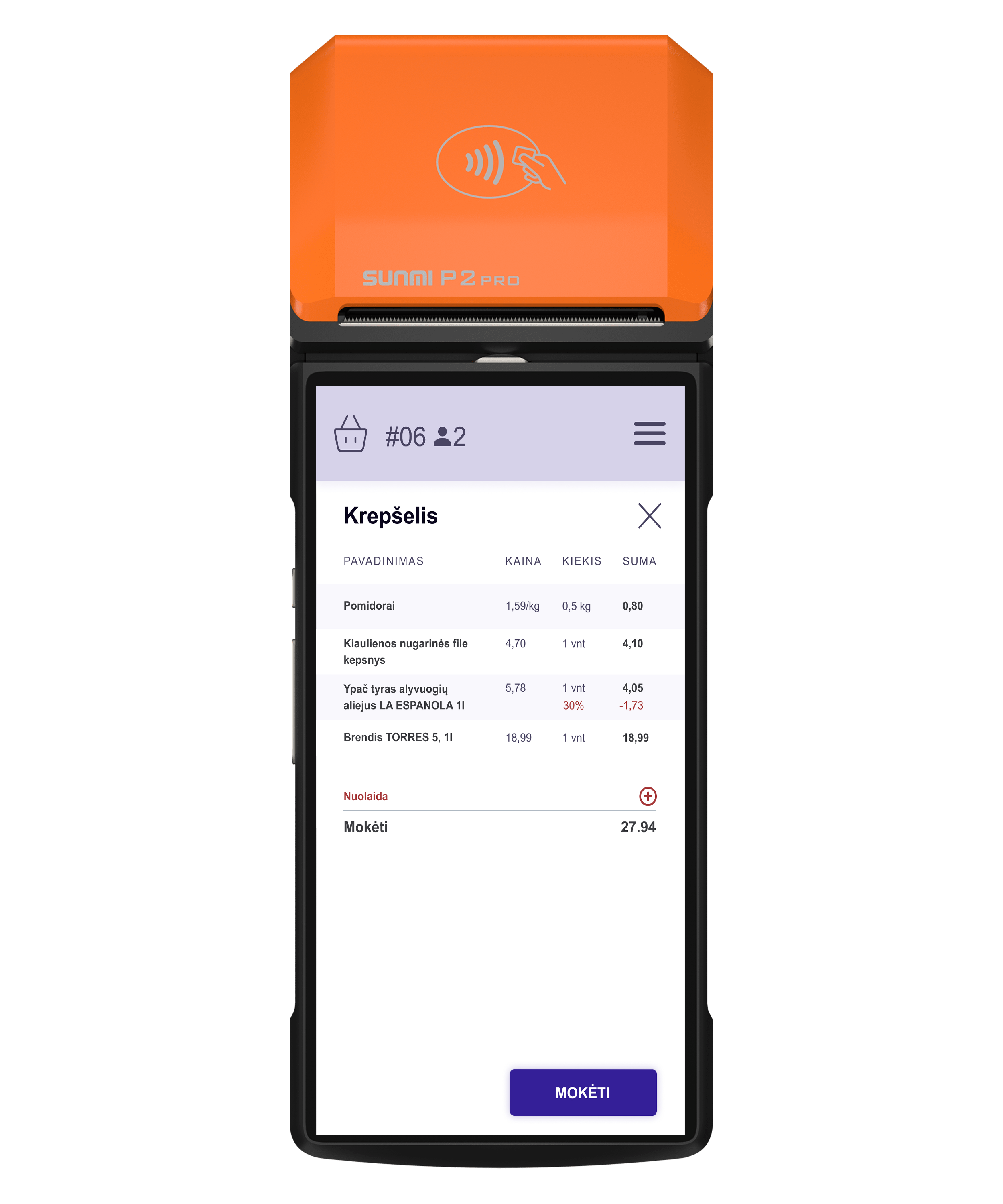PAX A920 PRO i.EKA kasos aparatas ir banko kortelių skaitytuvas - PAYKIT